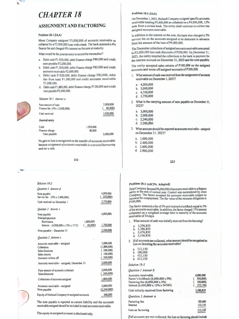 Chapter 18 - Assignment and Factoring | PDF