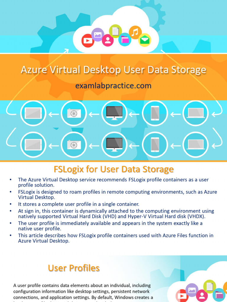 Azure Virtual Desktop User Data Storage | PDF | Virtualization | Desktop Virtualization