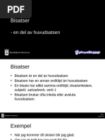 Satsschema Bisats Och Huvudsats Och Övningar 2024 | PDF