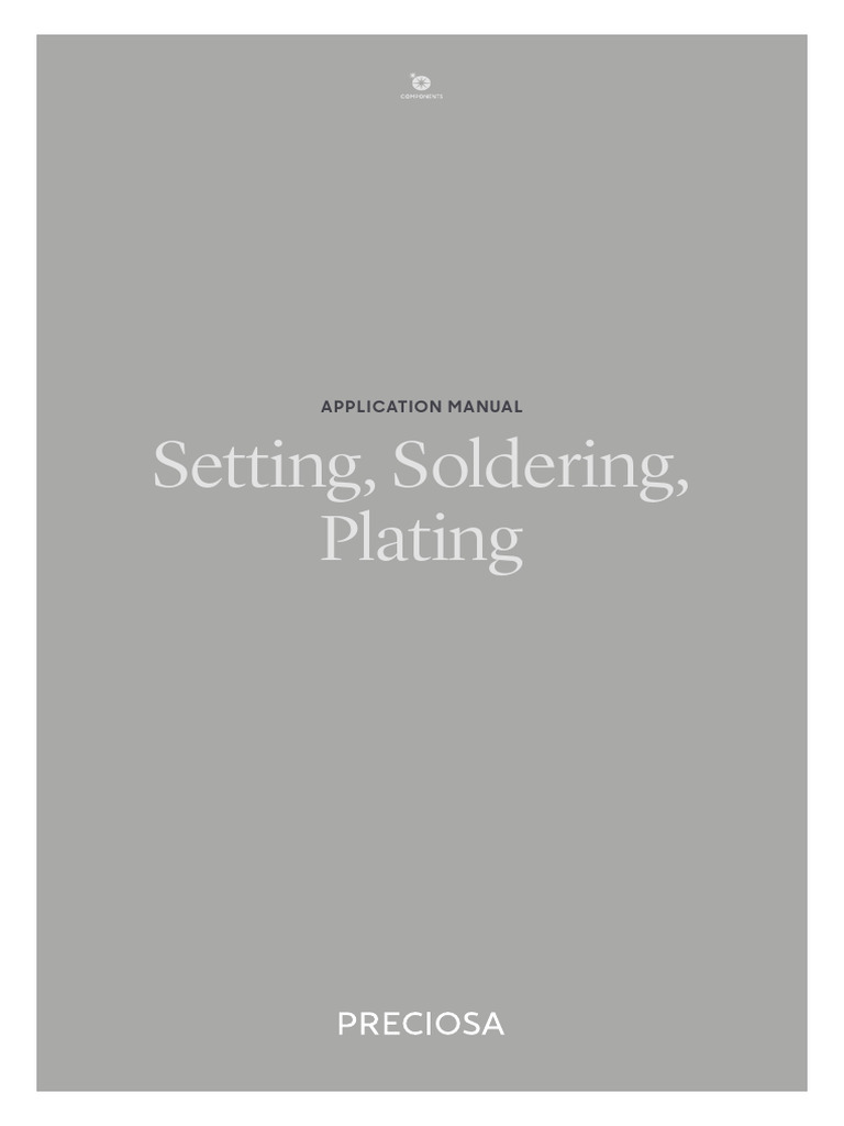 Setting Soldering Plating | PDF | Soldering | Solder