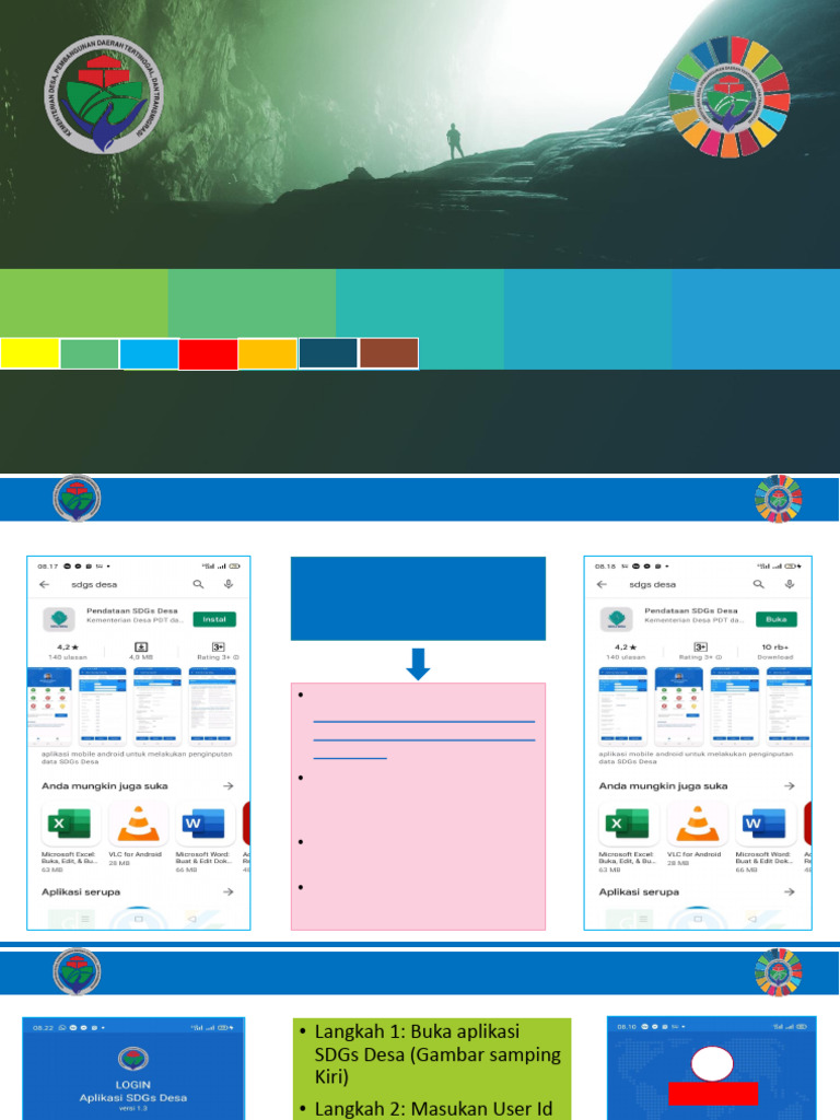 PB 2. Paduan Aplikasi SDGs Desa- Cara Install Dan Registrasi [Autosaved]-Converted (1) | PDF