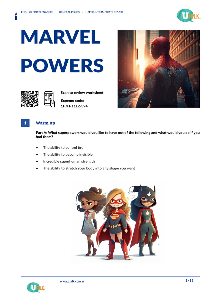 Marvel Superpowers for Teenagers | PDF