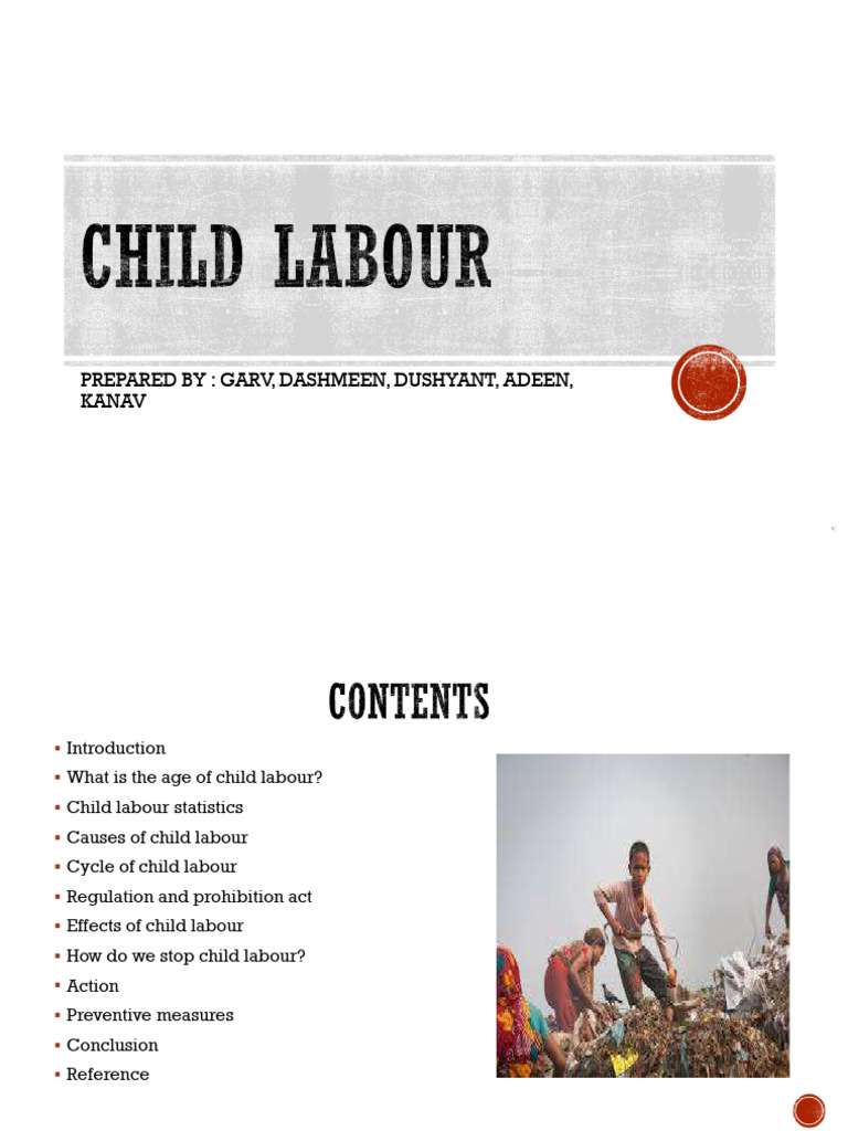 CHILD LABOUR PPT | PDF