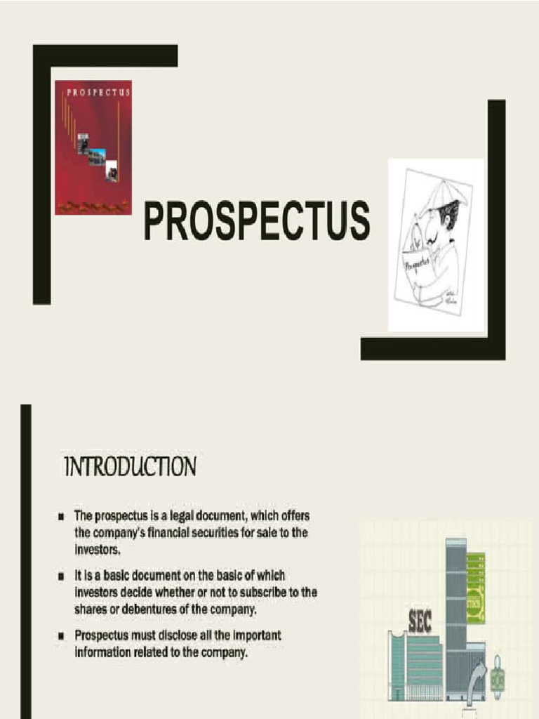 Prospectus | PDF