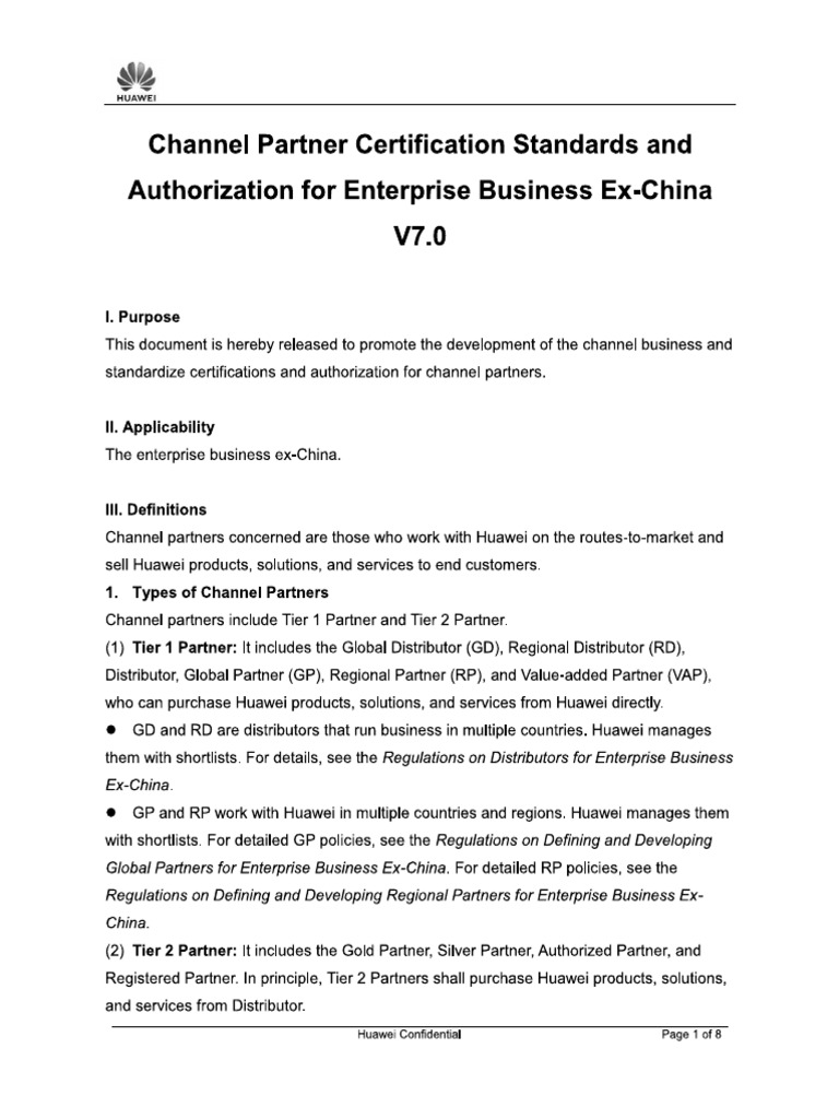 Channel Certification | PDF