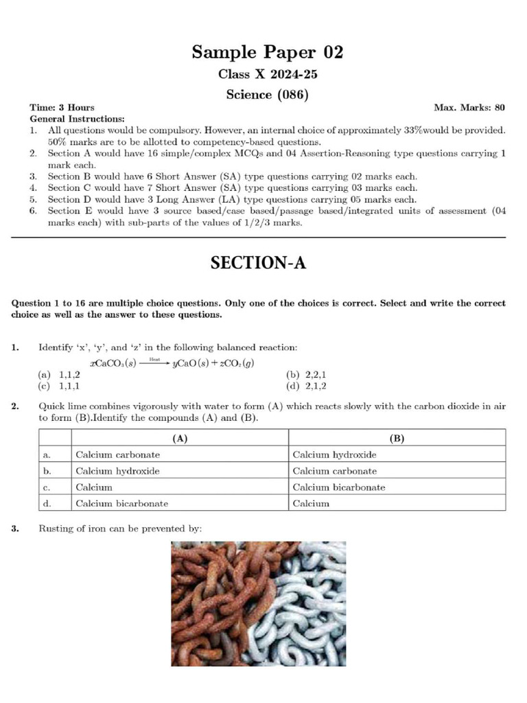 Science SQP-2 | PDF