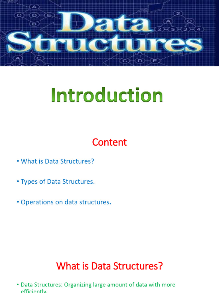 Introduction To Data Structures | PDF
