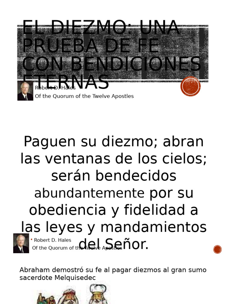 El diezmo | PDF | Diezmo | Bautismo