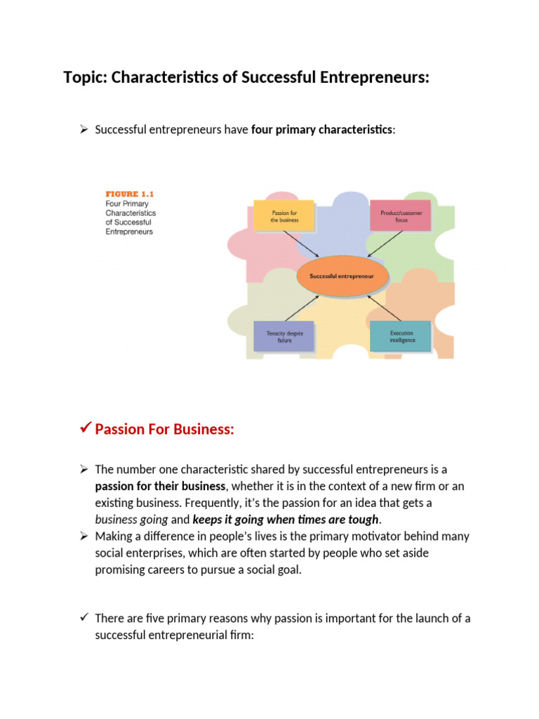 Traits of Thriving Entrepreneurs | PDF | Entrepreneurship | Startup Company