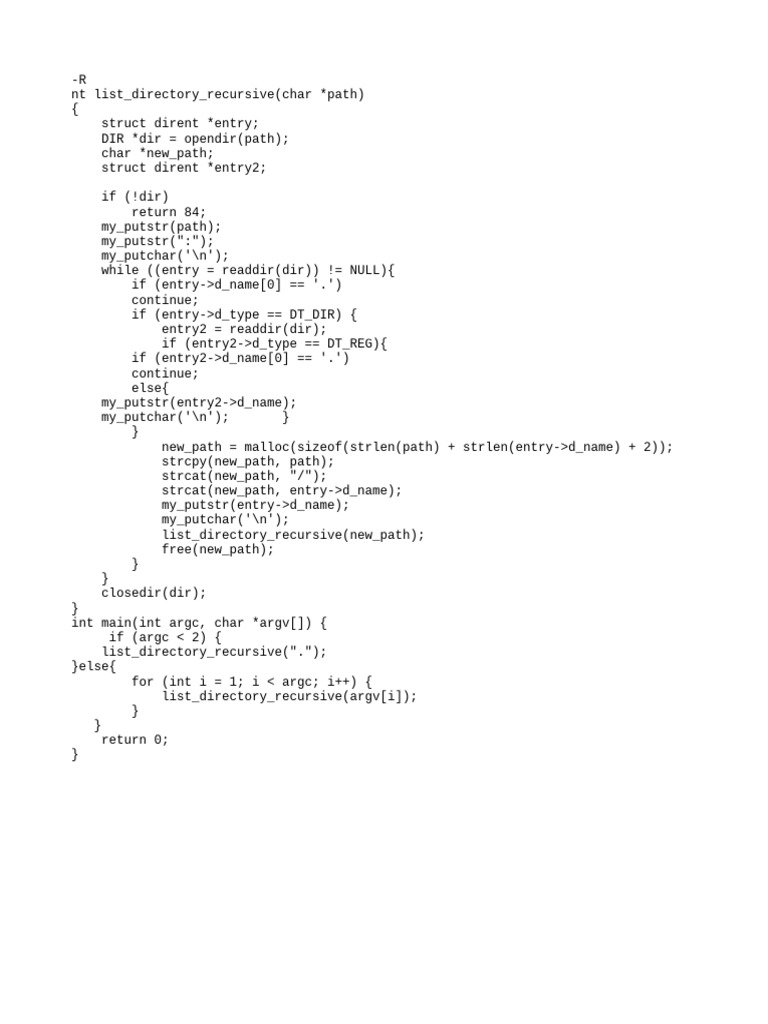 R NT List Directory Recursive | PDF