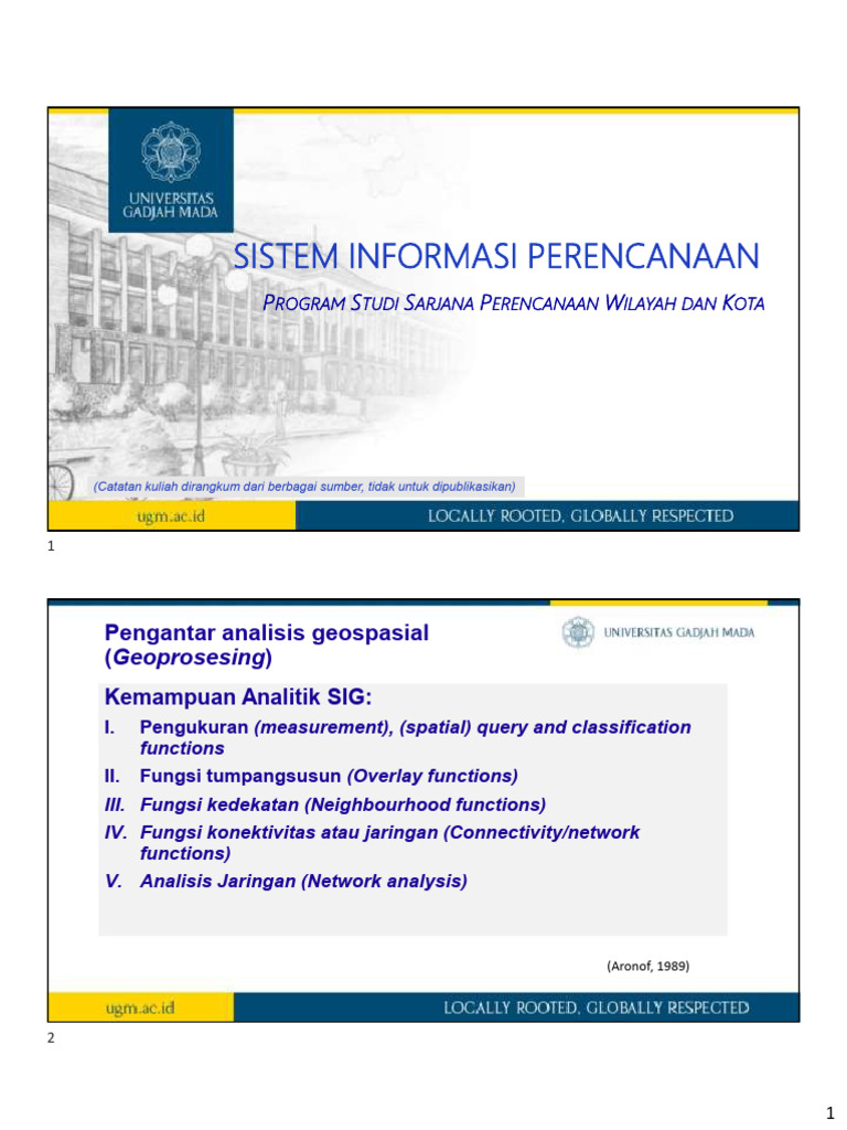 Analisis Geospasial dan Klasifikasi SIG | PDF