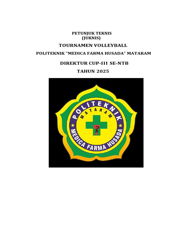 Juknis Dir. Poltek MFH Cup III 2025 | PDF