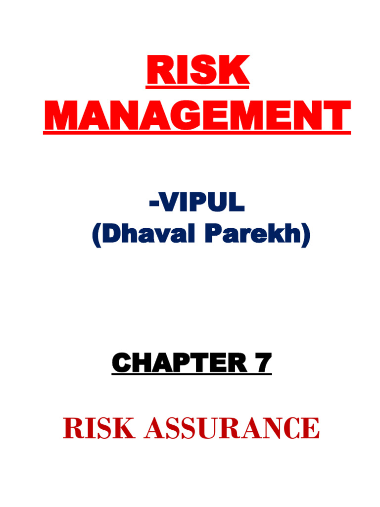 Risk Management Chap 7 | PDF | Audit | Business