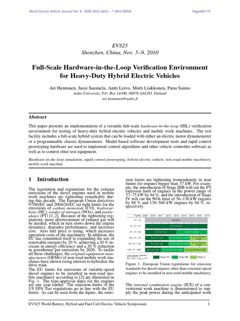 Full Scale Hardware in The Loop Verification Envir | PDF | Power Inverter | Hybrid Vehicle
