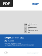 Intoxilyzer S-D5 Manual | PDF | Calibration | Nature