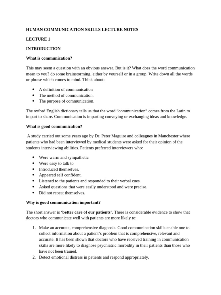 Communication Lecture 1 and 2 | PDF | Communication | Anxiety