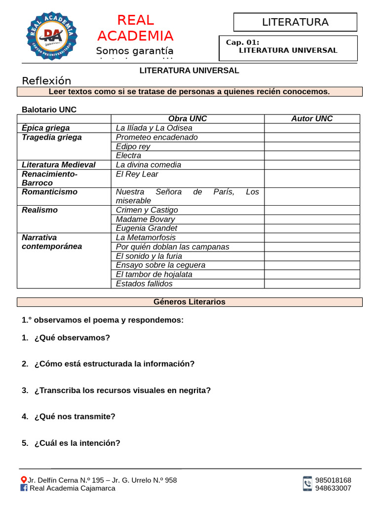 1. Tema 1 - Literatura Universal | PDF | Odiseo | Aquiles
