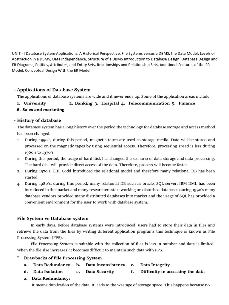 Jntuh Database Management System Notes | PDF | Relational Model ...