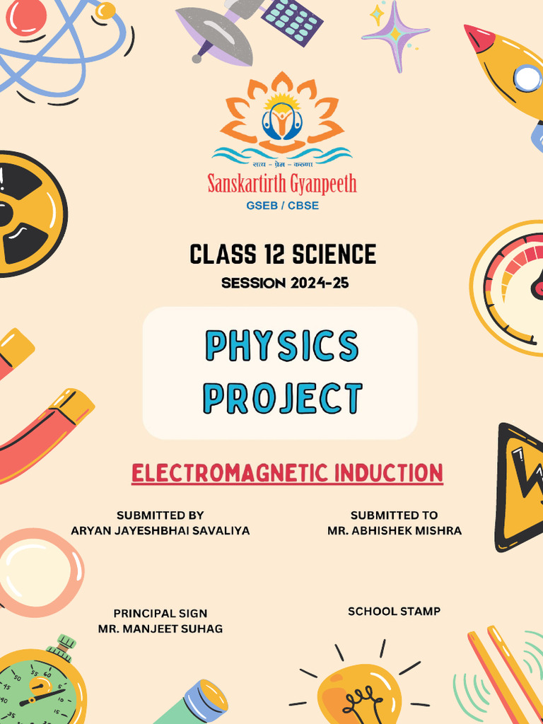 Illustration Aesthetic Physics Blank Paper A4 Document | PDF