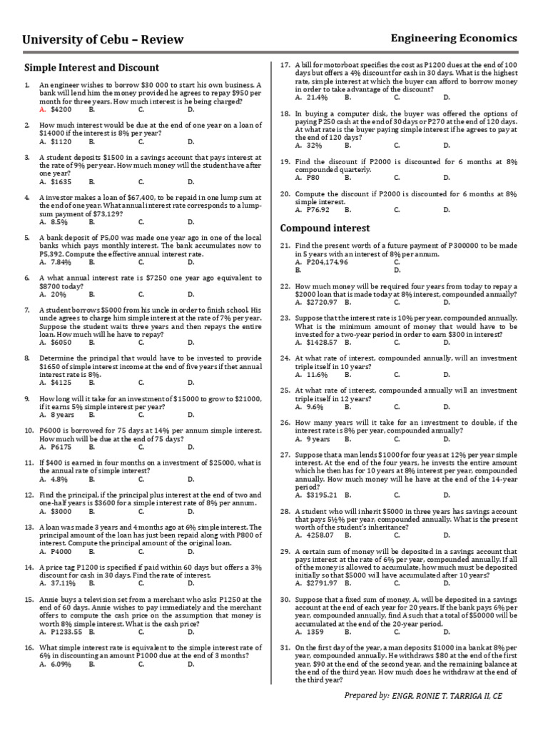 MSTE Module 7 | PDF | Interest | Interest Rates