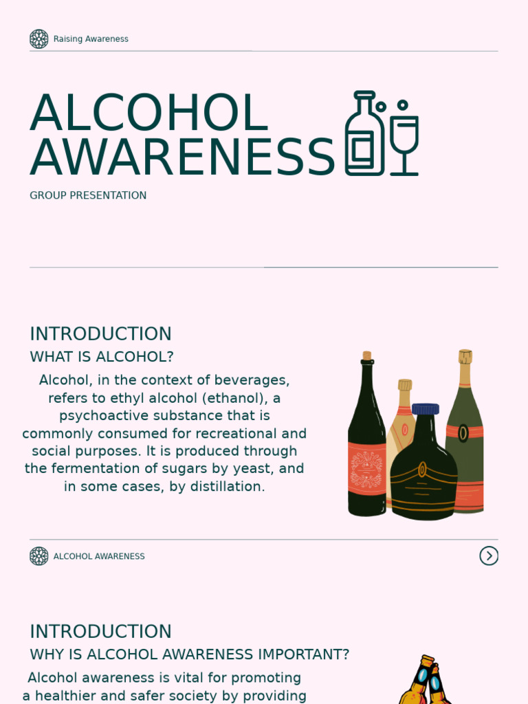Alcohol Awareness Group Presentation | PDF | Alcoholic Beverages ...