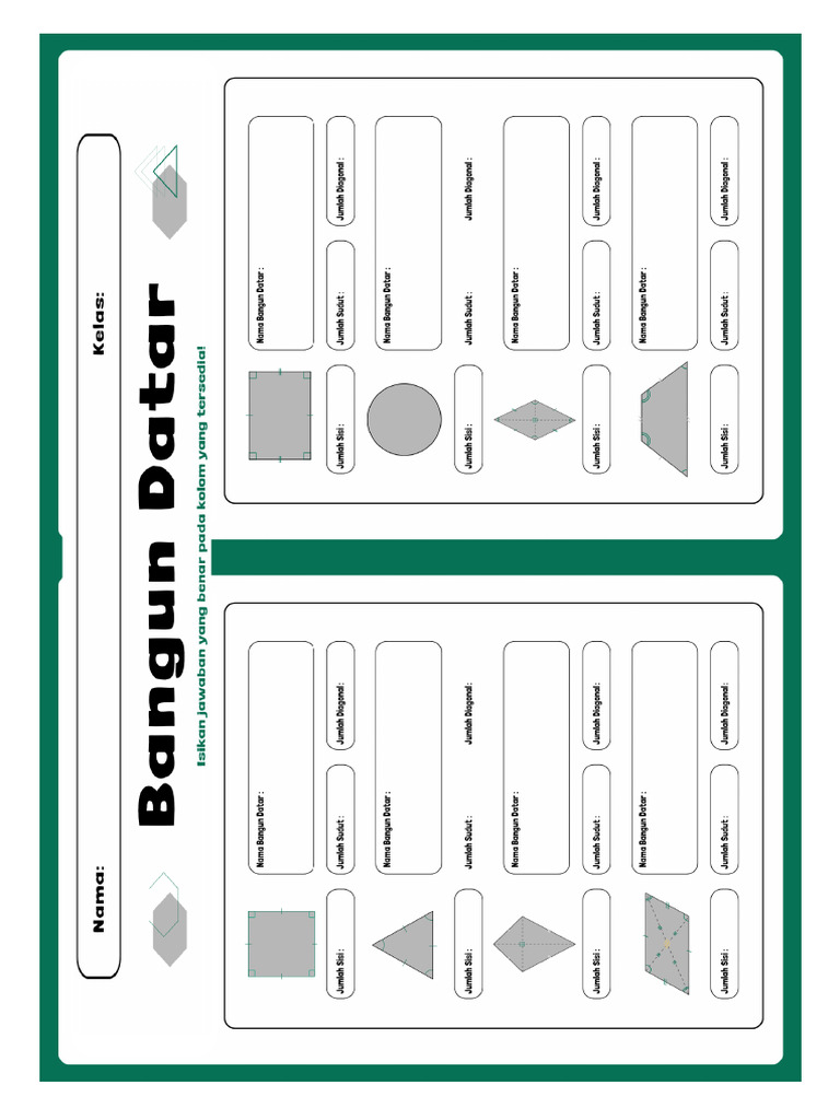 MTK Sifat Bangun Datar | PDF