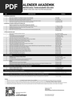 Kalender Akademik ITB 2025-2026 | PDF