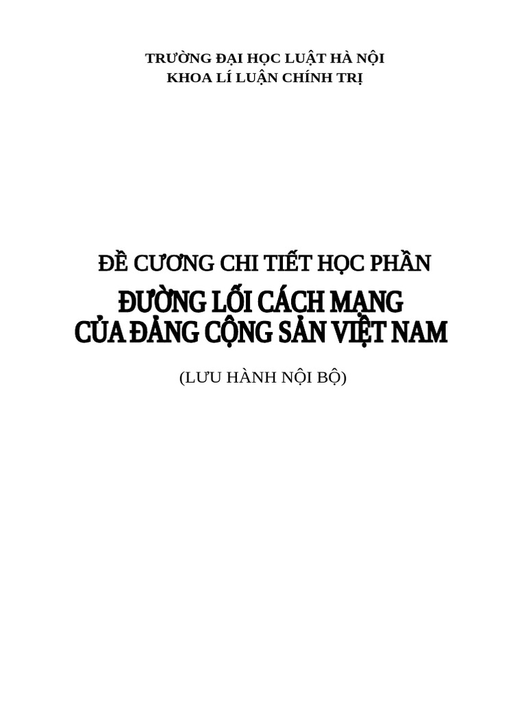 Duong Loi CM Cua DCSVN - 3TC | PDF