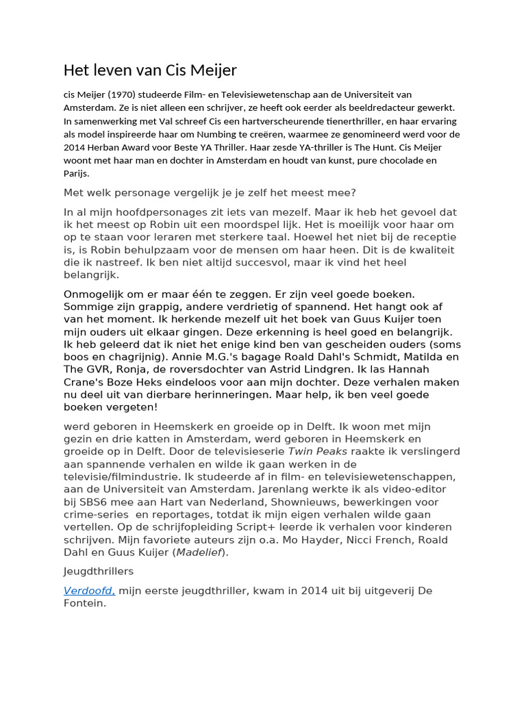 Cis Meijer | PDF