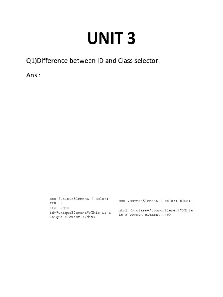 IWT UNIT 3 | PDF | Dynamic Html | World Wide Web