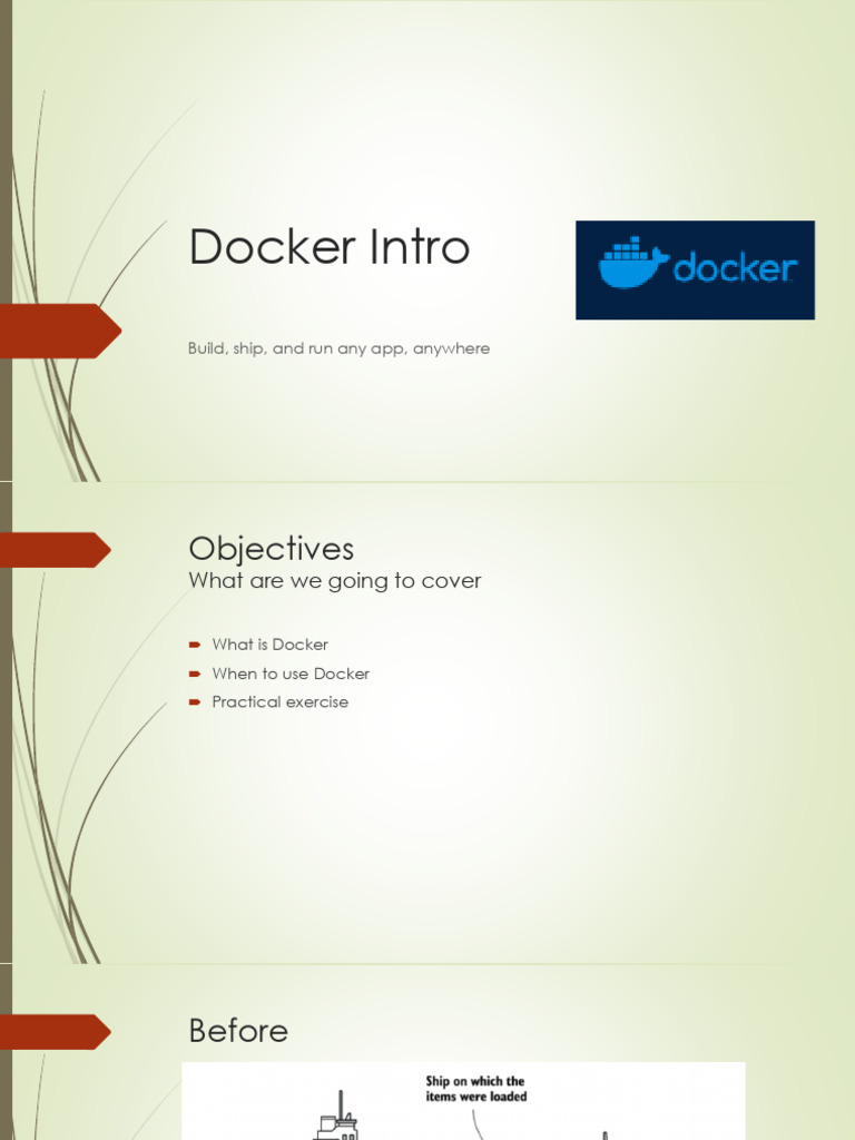 Docker Intro v1.0 | PDF | Application Software | Software Docker Intro v1.0 | PDF | Application Software | Software