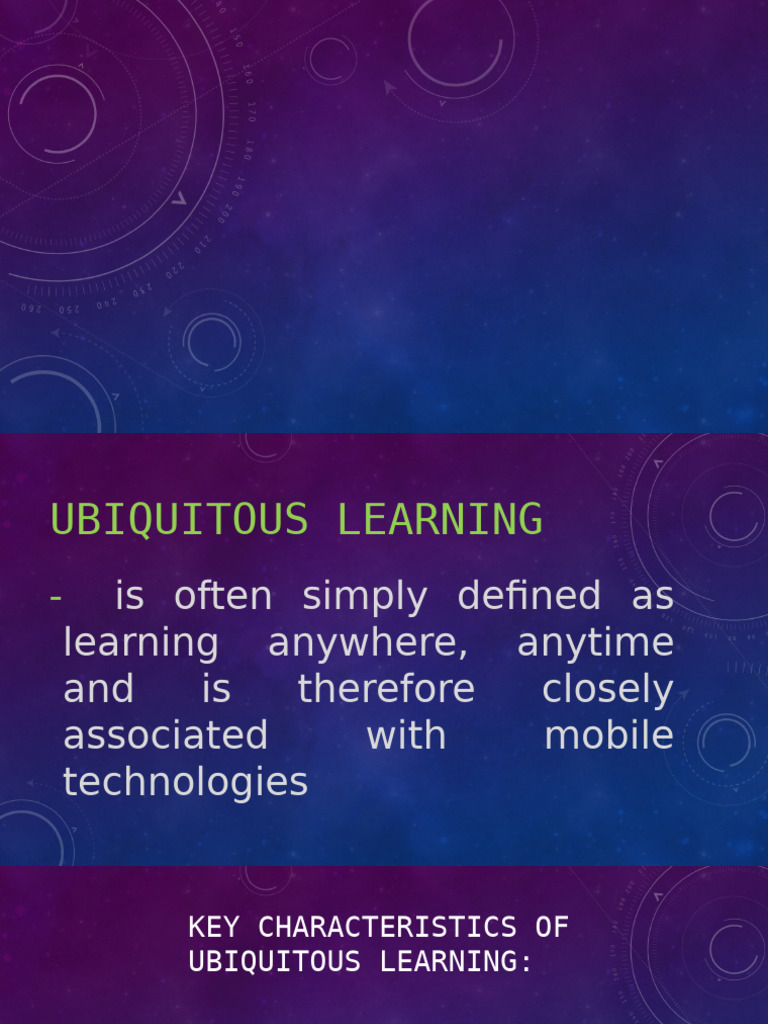 Ubiquitous Learning | PDF