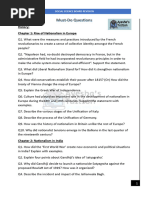 Picture-Based Questions, History, Grade-10 | PDF
