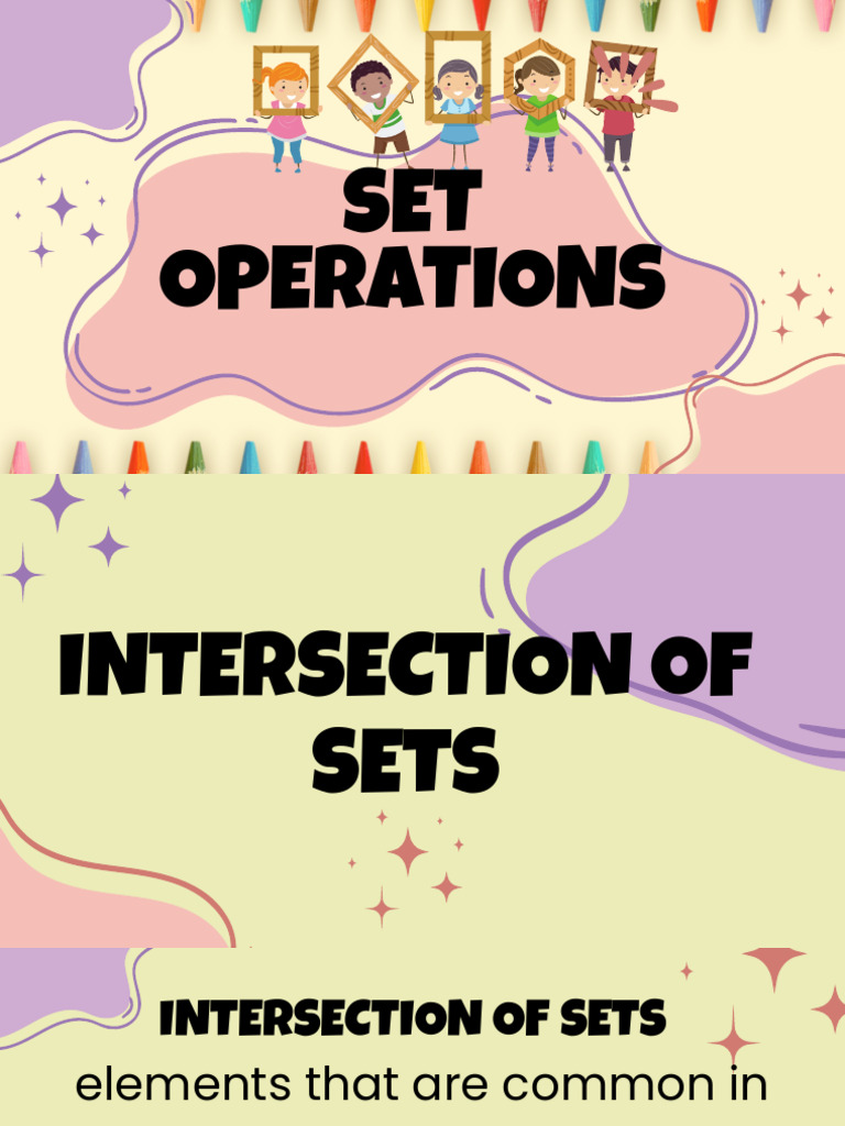 Lesson 3 Set Operations PDF | PDF | Mathematical Concepts | Mathematics