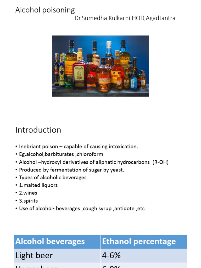 alcohol poisoning | PDF | Ethanol | Alcohol Intoxication