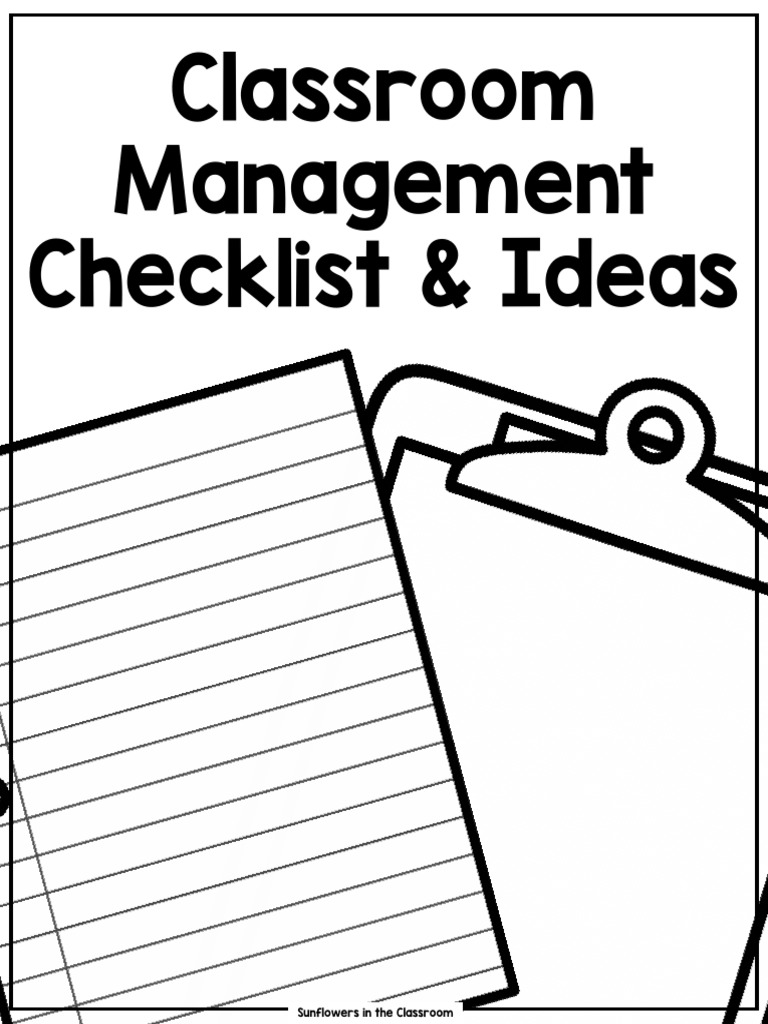 UPDATED Classroom Managment Plan Checklist and Ideas | PDF | Classroom ...