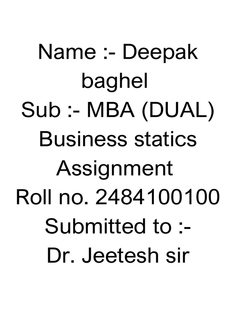 Bs Assignment | PDF