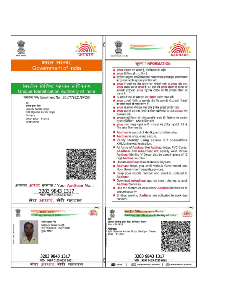 Sanjeev Adhar _compressed - Copy | PDF