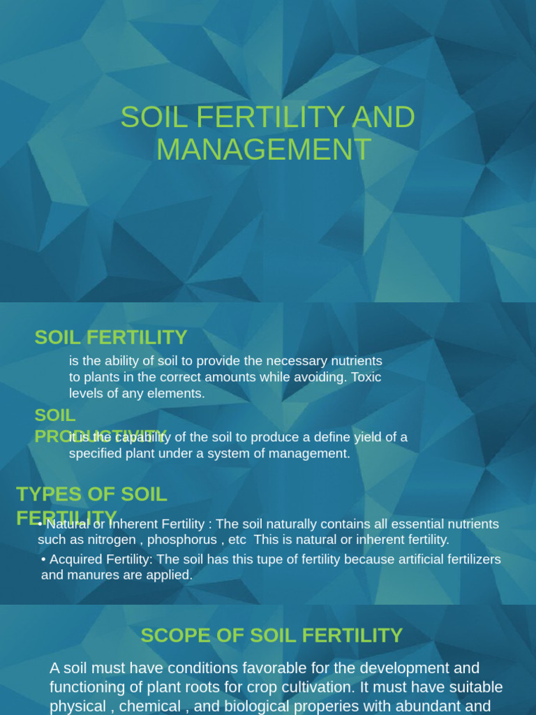 Soil Fertility-Wps Office | PDF | Soil | Soil Fertility