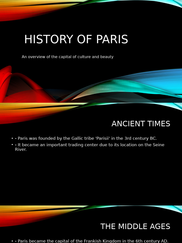 History of Paris: From Ancient to Modern | PDF