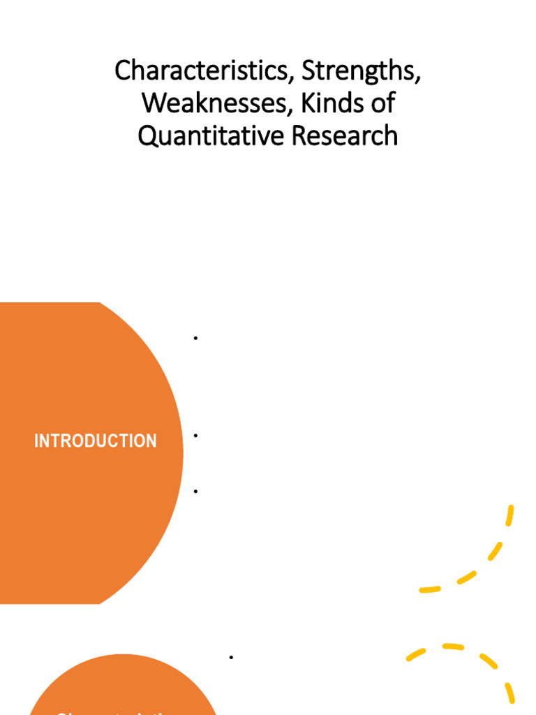 Characteristics, Strengths, of Quanti Research | PDF | Quantitative ...