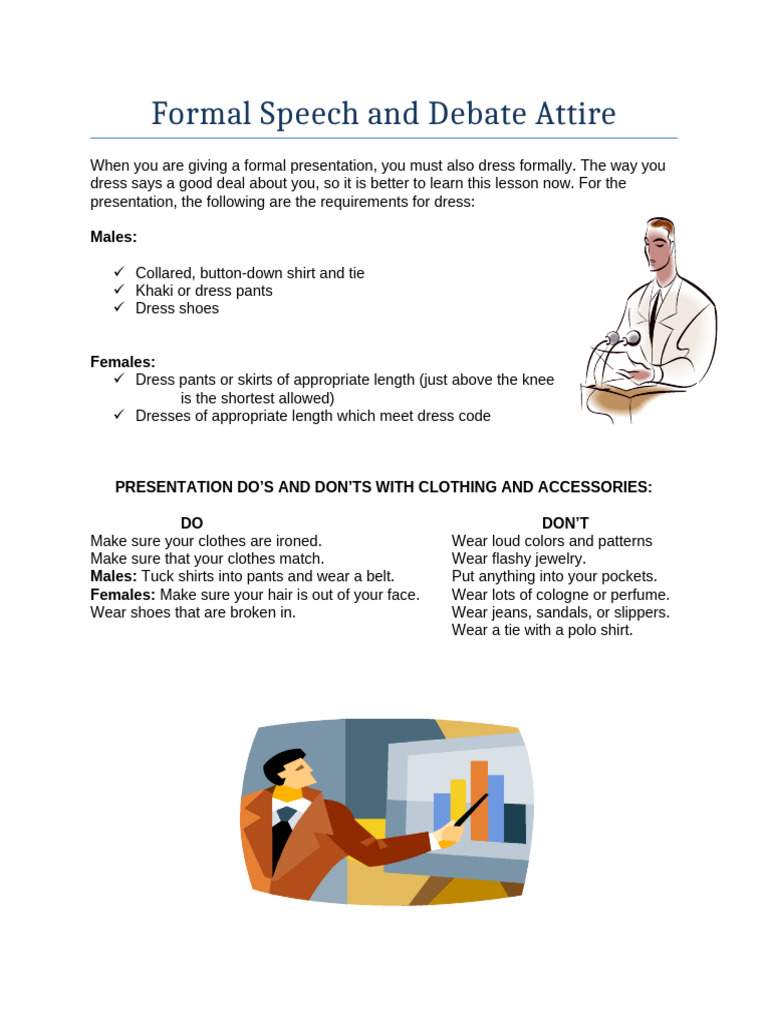 Presentation Attire Guidelines | PDF