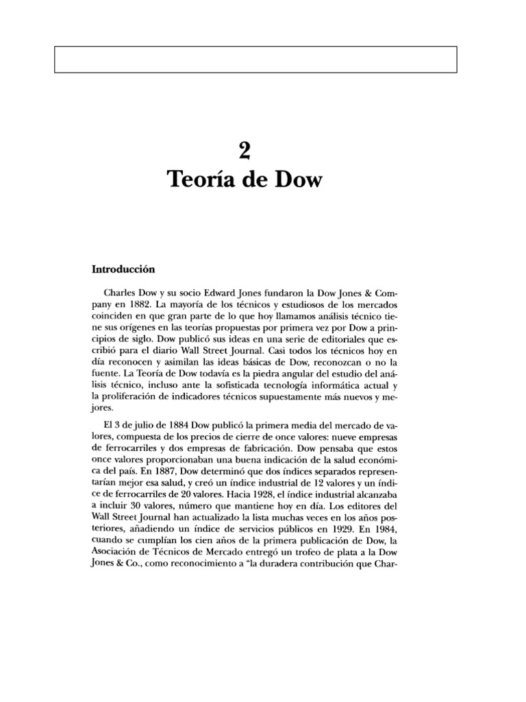 12 Teoría de Dow | PDF