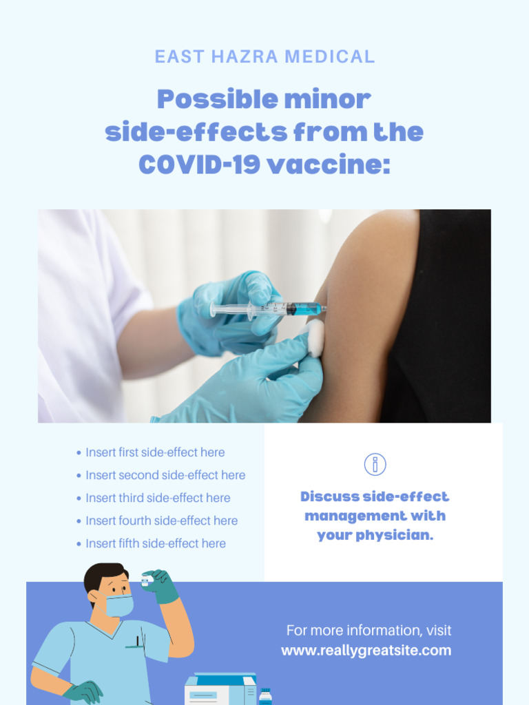 Blue Clinical Friendly Vaccine Information General Health Flyer | PDF