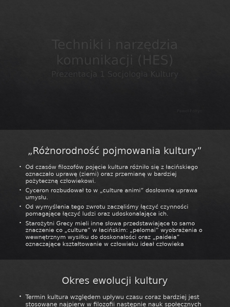 Techniki I Narzędzia Komunikacji (HES) 1 | PDF