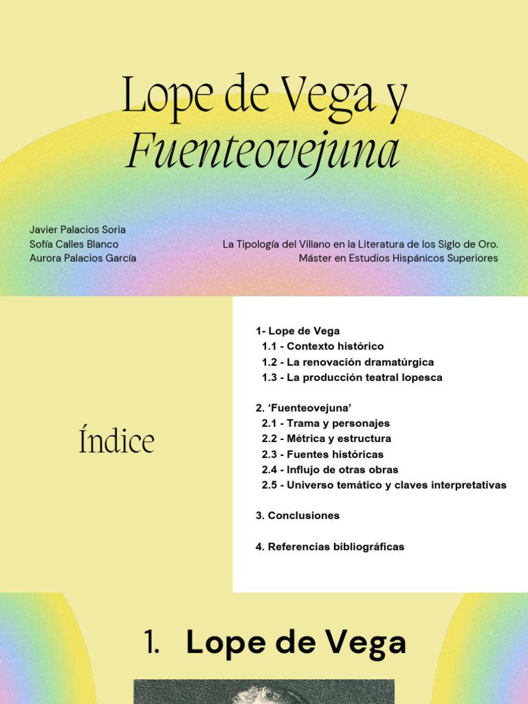 Lope de Vega y Fuenteovejuna' | PDF | El príncipe | Teatro