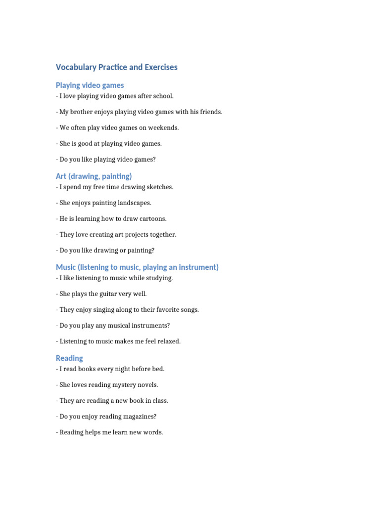 Complete_Vocabulary_Practice_and_Exercises | PDF