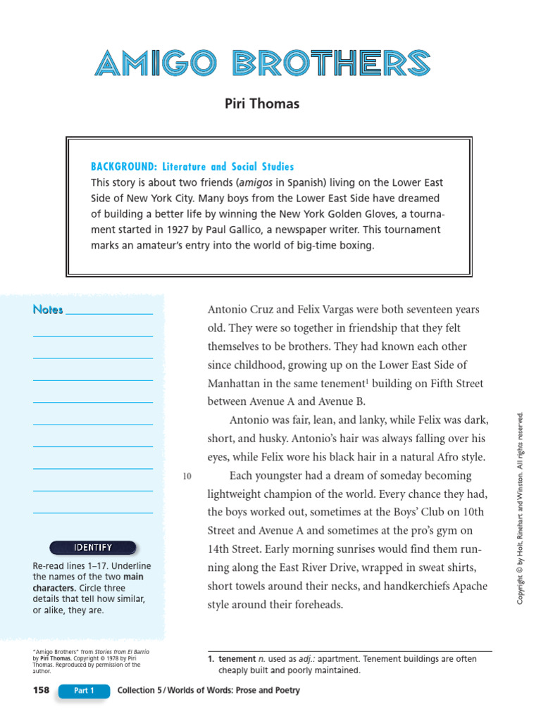 PDF of Amigo Brothers | PDF