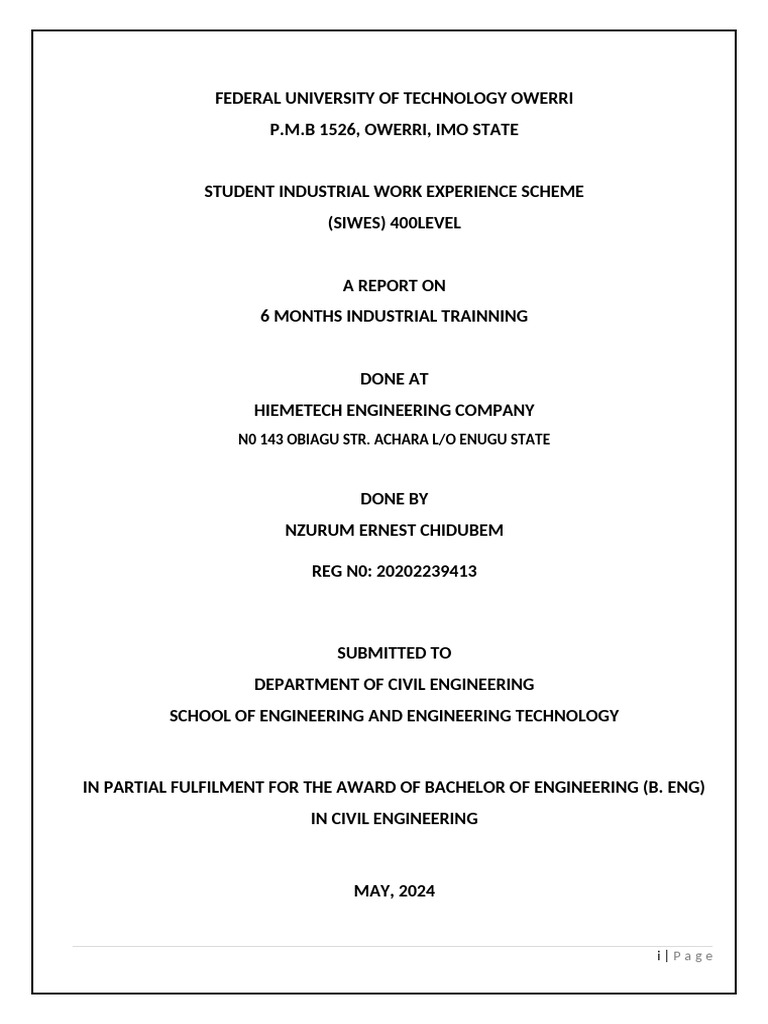 NZURUM CIE REPORT | PDF | Internship | Job Hunting