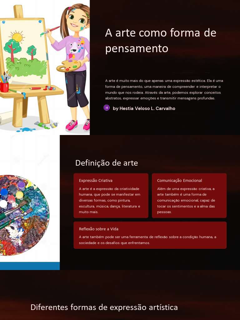 A Arte como Forma de Pensamento | PDF | Humano | Estética